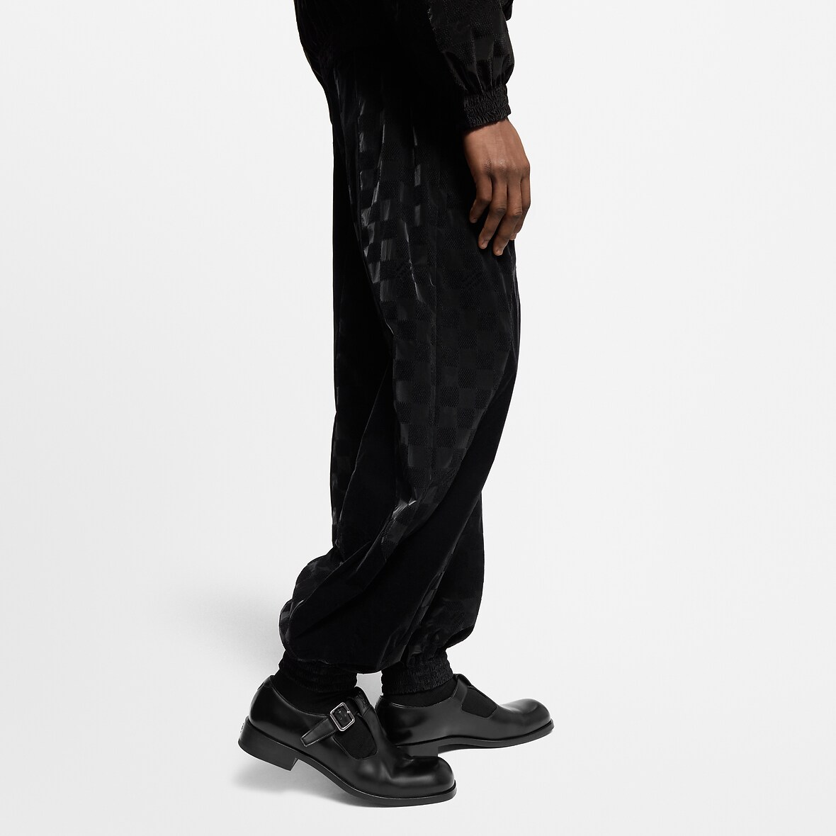 Flocked Damier Technical Track Pants - Ready-to-Wear | LOUIS VUITTON